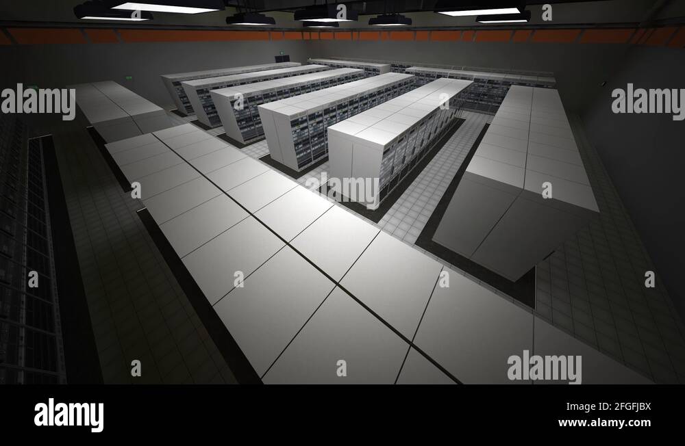 4K Data Center Server Room 3D Animation 7 Stock Video Footage - Alamy