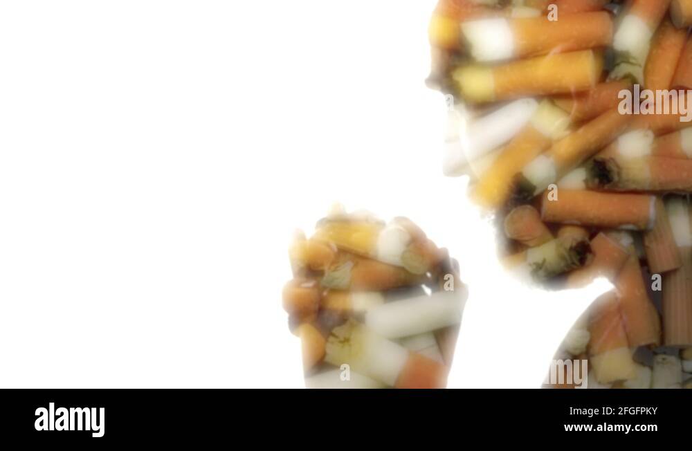 Cigarettes religion pray silhouette Stock Video Footage - Alamy