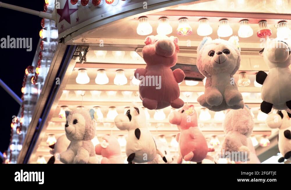 Stuffed animals prizes carnival booth Stock Videos & Footage - HD and ...