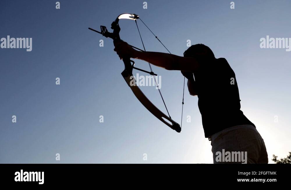 Archer training bow man silhouette Stock Videos & Footage - HD and 4K ...
