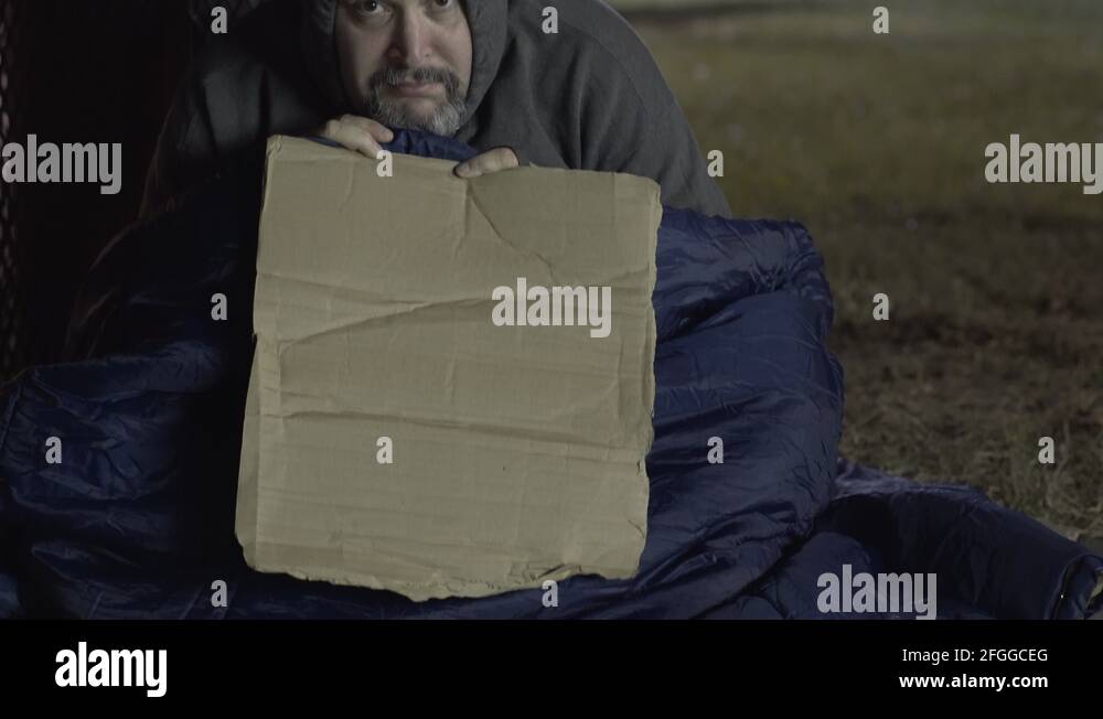 Homeless man looking camera Stock Videos & Footage - HD and 4K Video ...