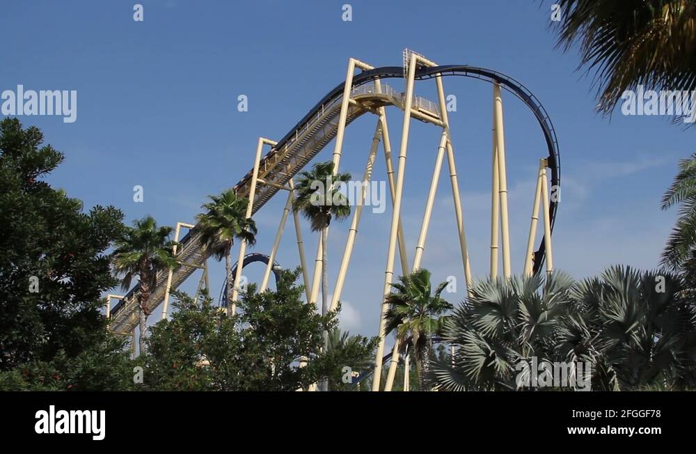 Steel inverted roller coaster Stock Videos & Footage - HD and 4K Video ...