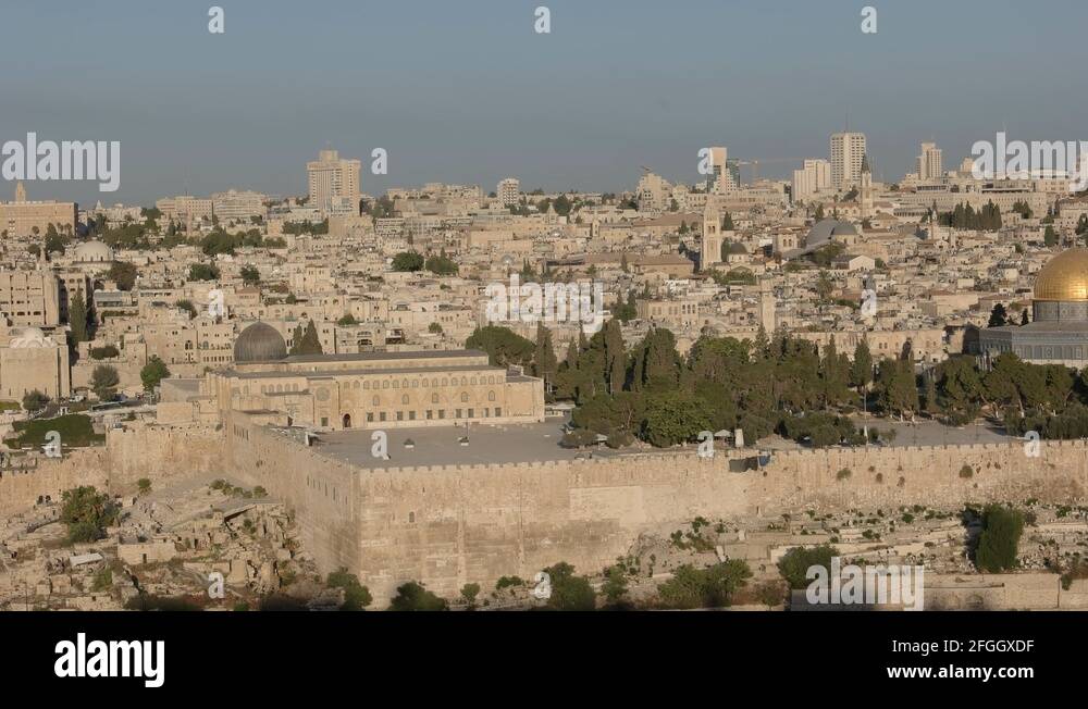 Jerusalem from the mount of olives Stock Videos & Footage - HD and 4K ...