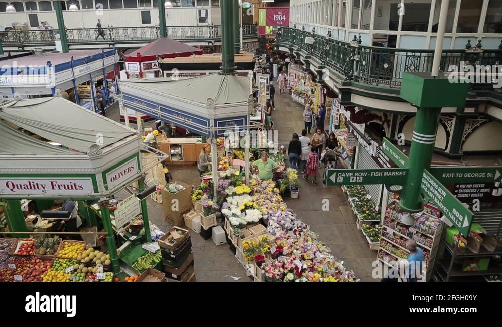 Leeds city market kirkgate Stock Videos & Footage - HD and 4K Video ...