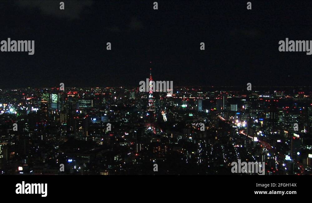 Japan radio tower at night Stock Videos & Footage - HD and 4K Video ...