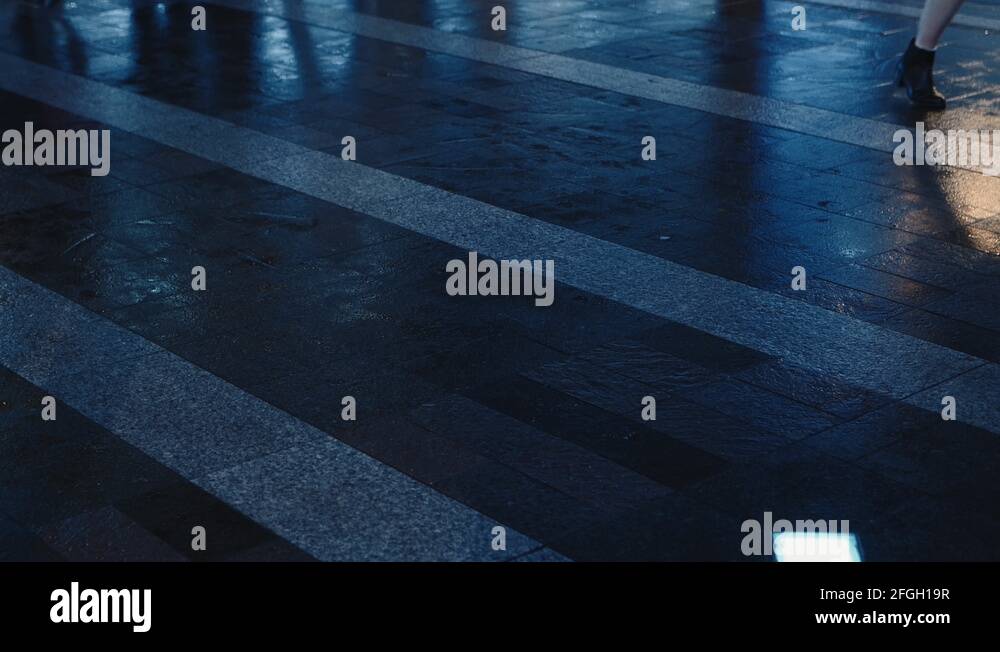 People walking street at night, City life Stock Video Footage - Alamy