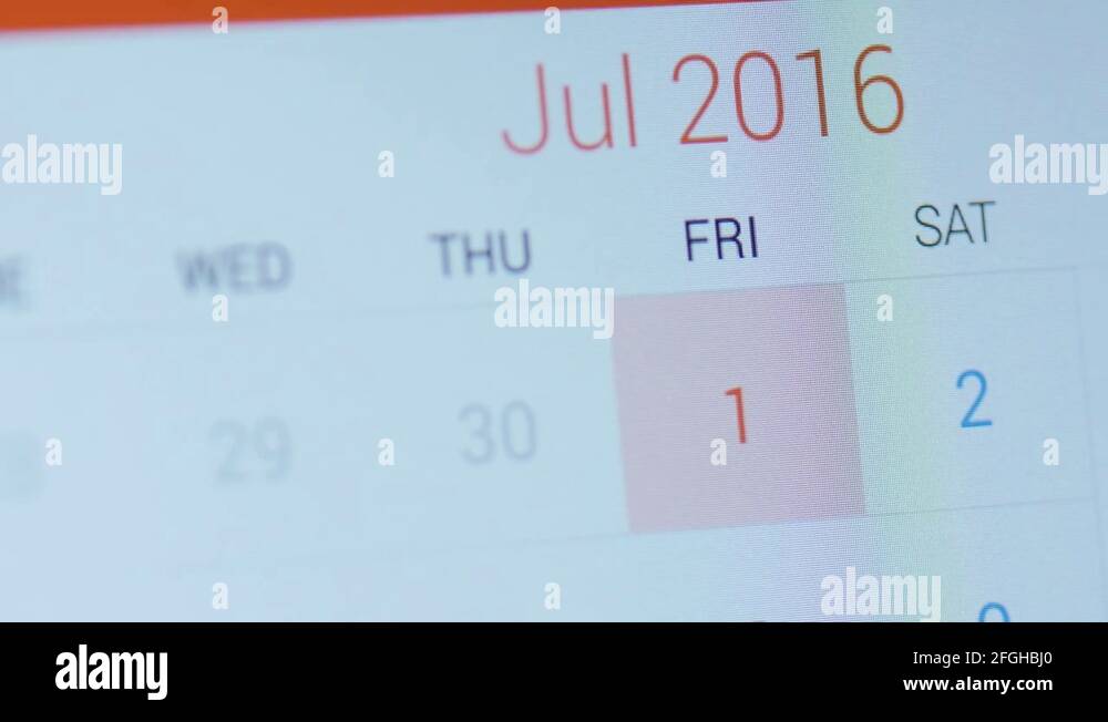 flipping through calendar on tablet screen 4k Stock Video Footage - Alamy