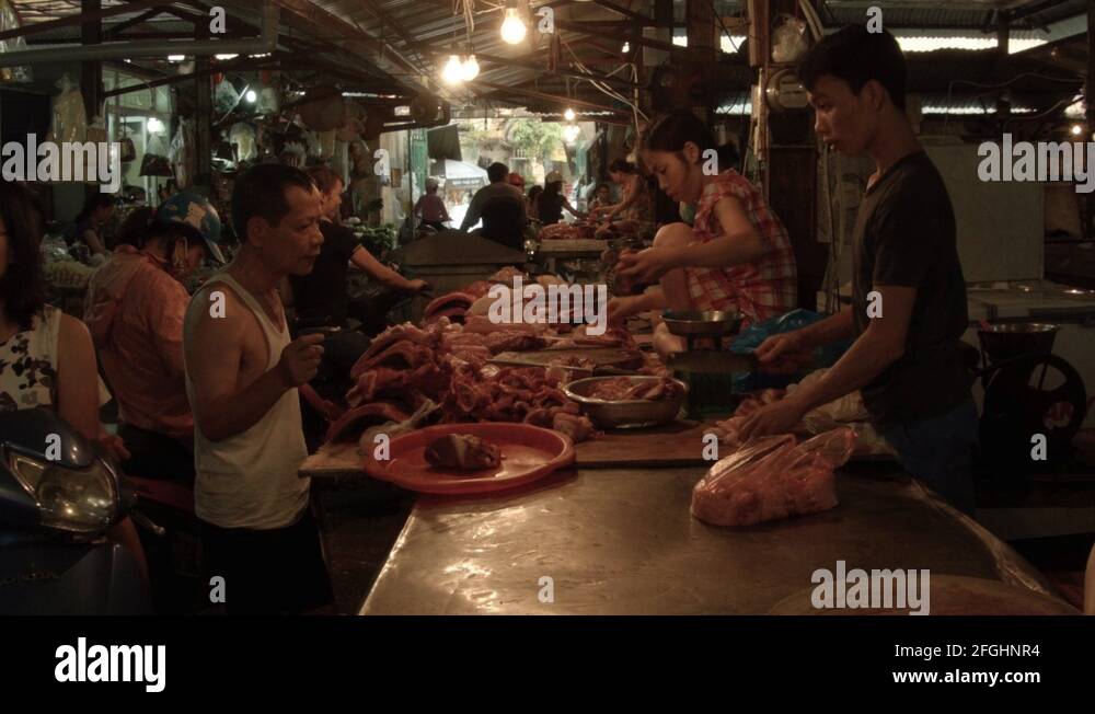 Market vietnam butcher meat stall Stock Videos & Footage - HD and 4K ...