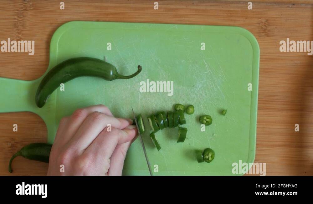 Chilli slice green peppers Stock Videos & Footage - HD and 4K Video ...