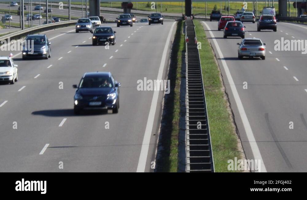 Traffic on highway freeway expressway Stock Video Footage - Alamy
