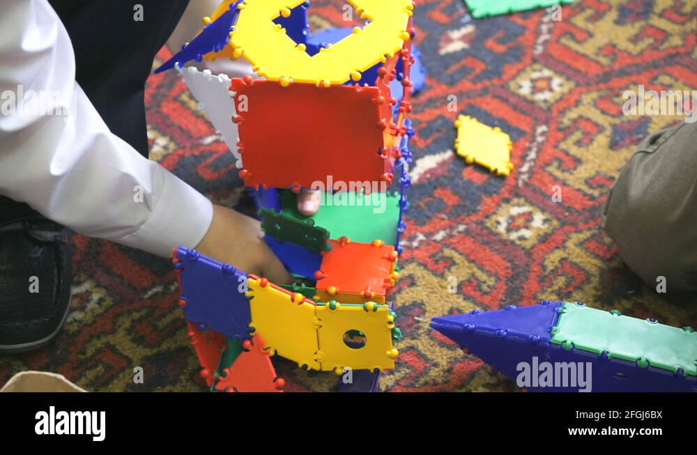 Two kids playing intellectual games. Close-up Stock Video Footage - Alamy