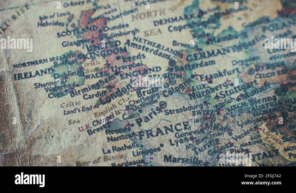 Europe paper map Stock Videos & Footage - HD and 4K Video Clips - Alamy