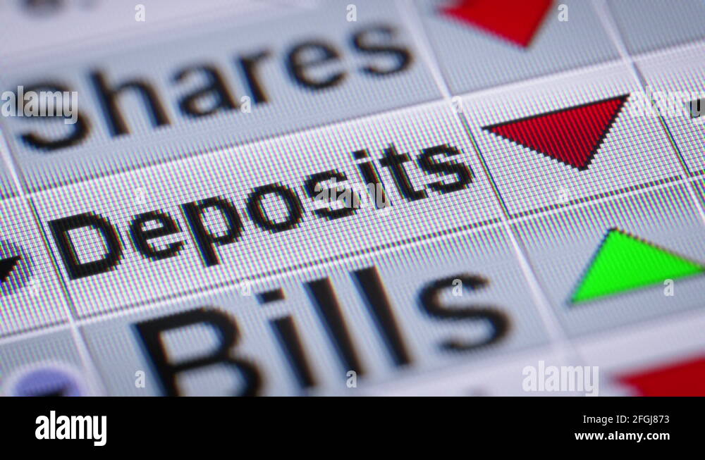 A deposit is money placed with some other entity. Looping Stock Video ...