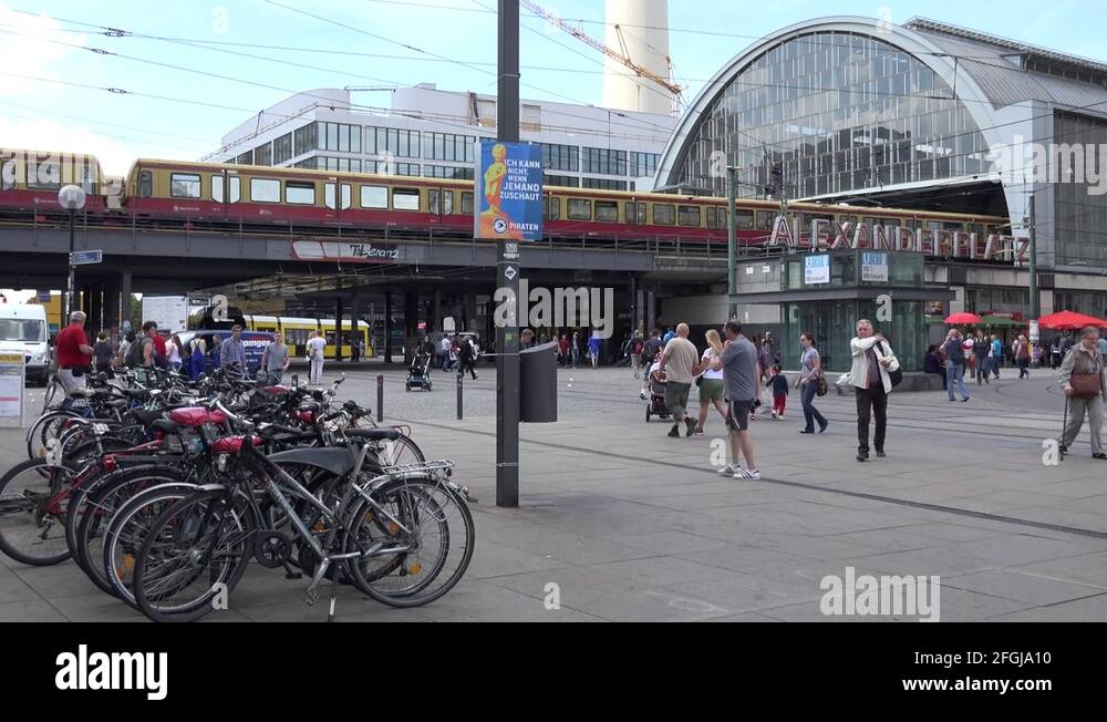 Alexanderplatz train station and fernsehturm in berlin mitte Stock ...