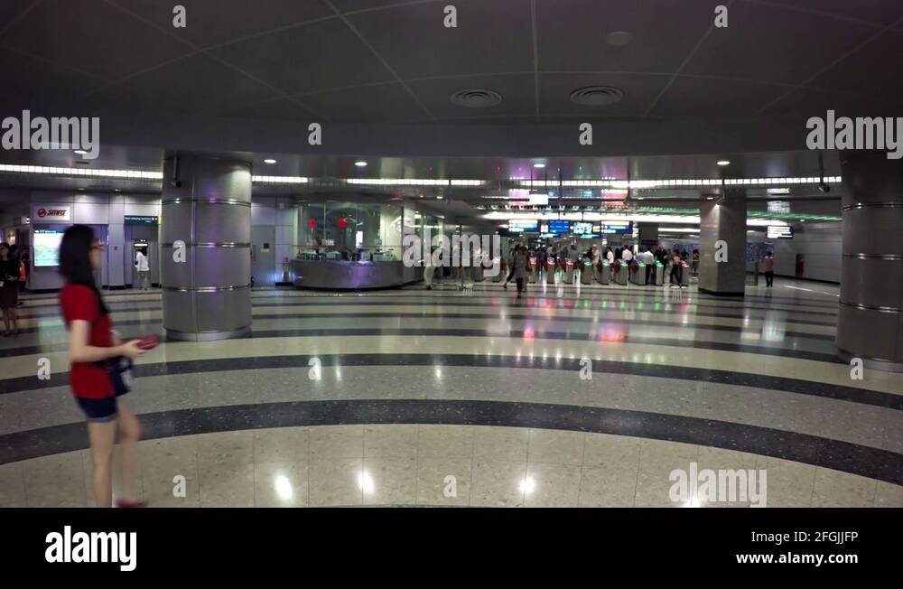 Public Transportation Terminal at Marina Bay Sands Hotel Stock Video ...