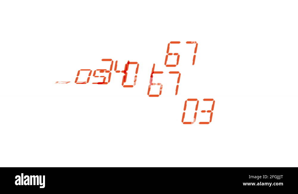 4k Numbers scrolling across the screen finance digital tech data ...