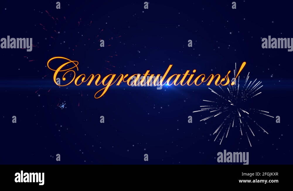 Congratulations fireworks Stock Videos & Footage - HD and 4K Video ...