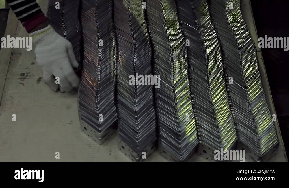 Fastener manufacturing on an industrial scale Stock Video Footage - Alamy