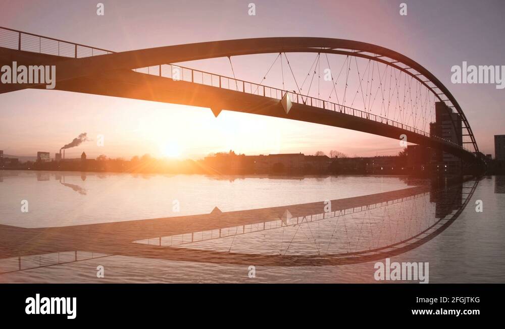 The sun and the dusk bridge Stock Videos & Footage - HD and 4K Video ...