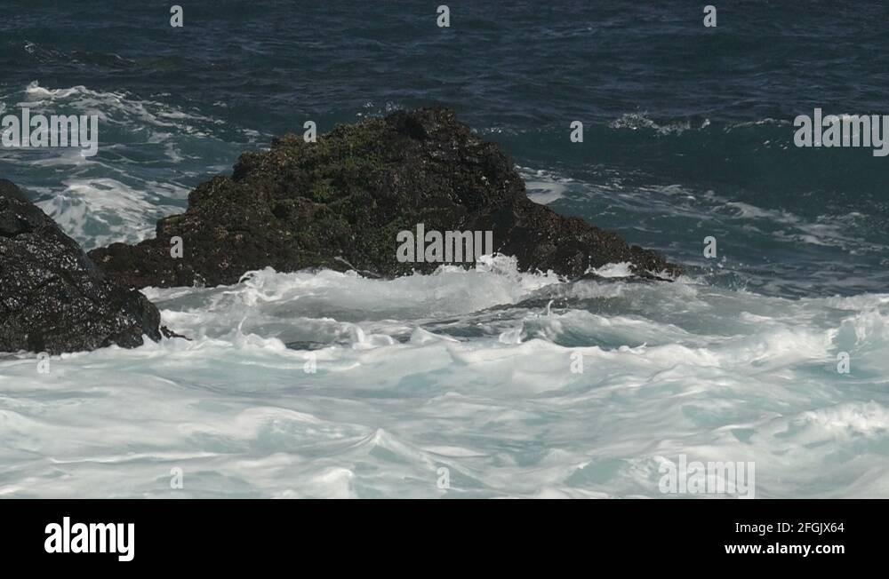 Heavy waves crash on rocks Stock Videos & Footage - HD and 4K Video ...