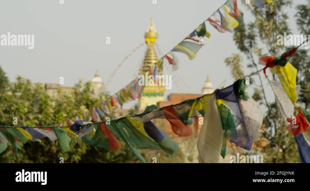Thousands of Tibetant Prayer Flags can be seen at Swayambhunath (Monkey ...