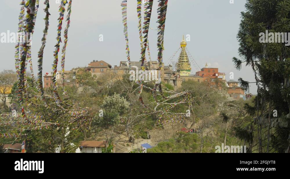 Thousands of Tibetant Prayer Flags can be seen at Swayambhunath (Monkey ...