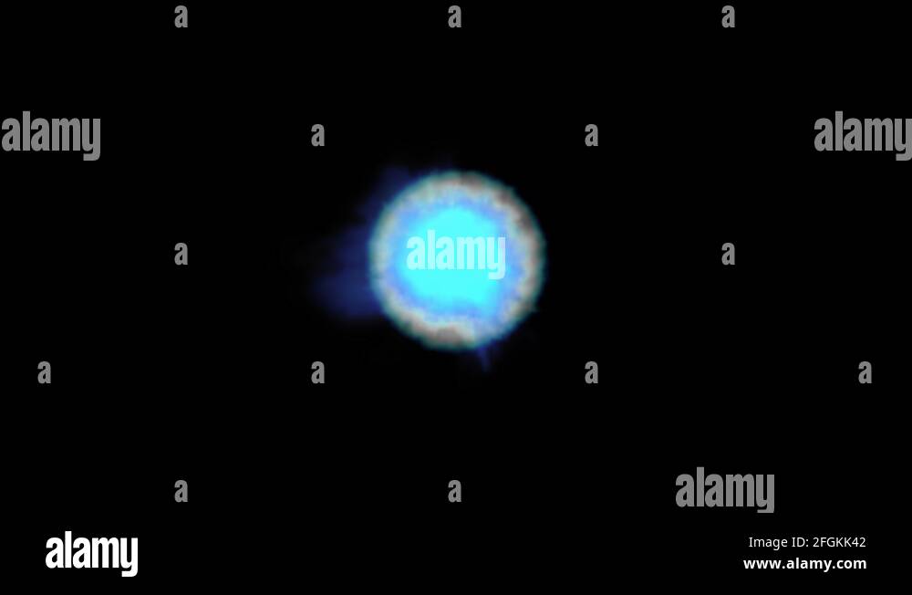 Animated rocket or jet engine blue flame - Rear camera view Stock Video ...