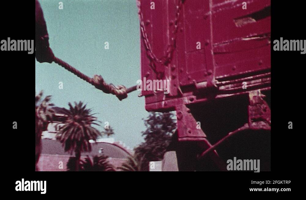 A snubbing post is used to prevent circus train cars from moving too ...