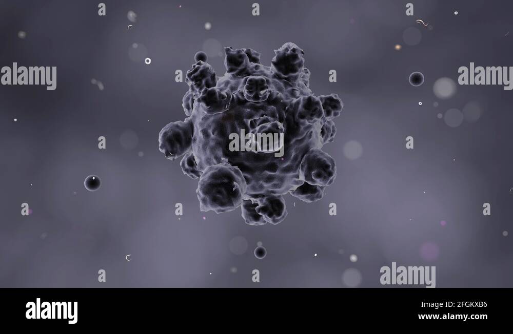 Scanning electron microscope image of the measels virus - Virus 005 HD ...