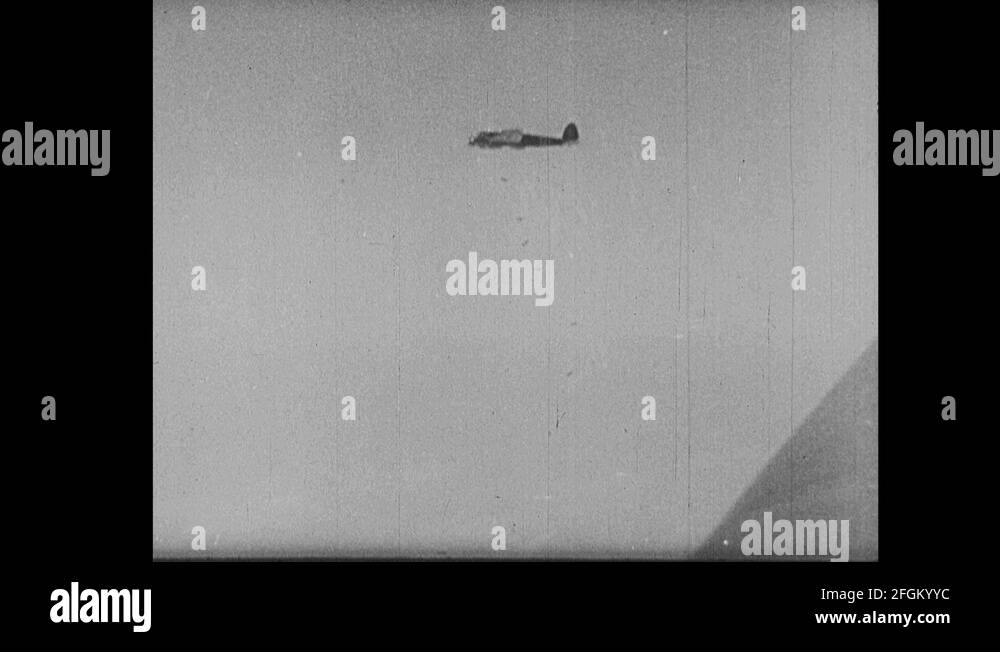 EUROPE - CIRCA 1942-1944 World War II German Planes Drop Bombs Stock ...