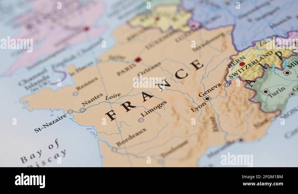Detailed map of france Stock Videos & Footage - HD and 4K Video Clips ...