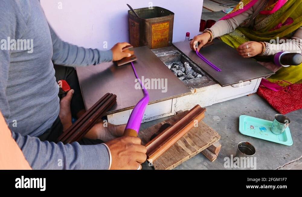 Man making indian crafts Stock Videos & Footage - HD and 4K Video Clips ...