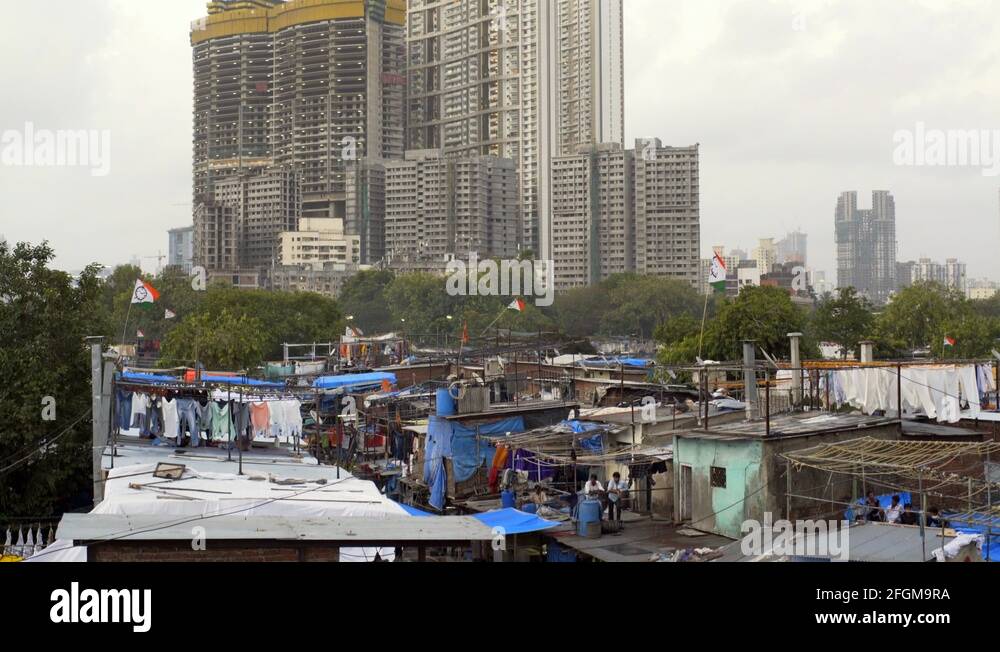 Mumbai slum contrast Stock Videos & Footage - HD and 4K Video Clips - Alamy