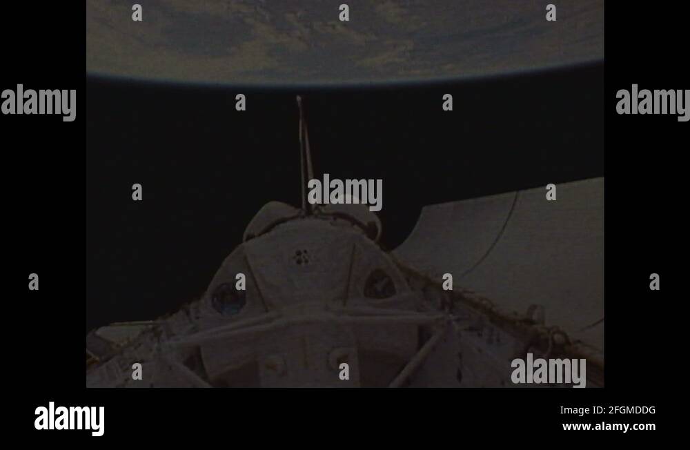 UNITED STATES 1990s: View of Planet Earth As Space Shuttle Opens ...