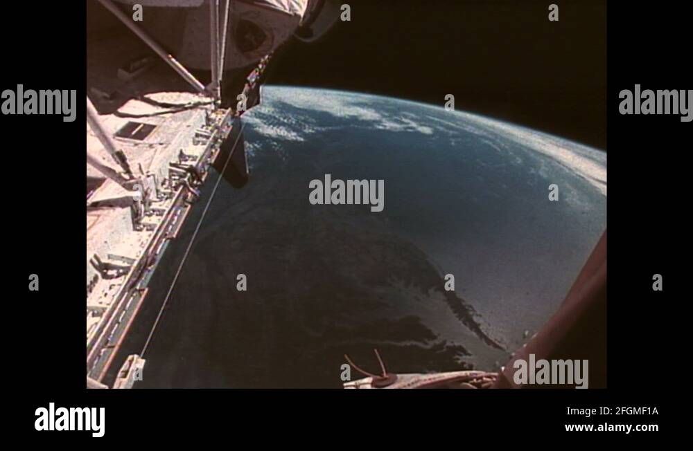 1990s: view of Earth from space shuttle Stock Video Footage - Alamy