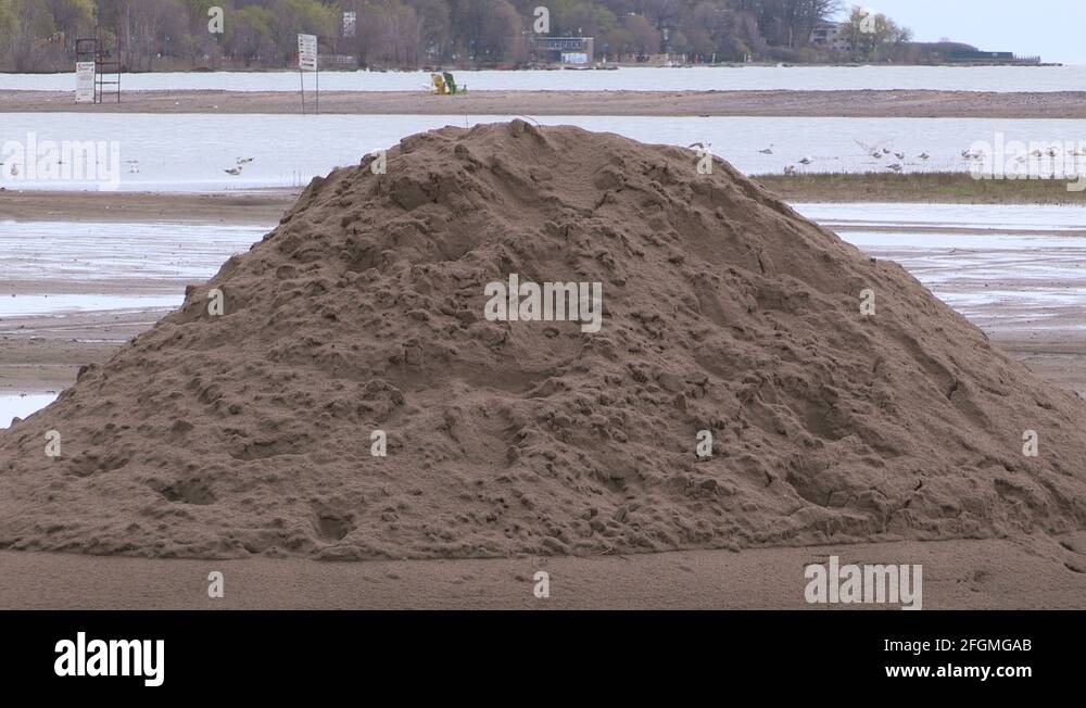 Rising water levels on lakes oceans and seas cause beach flooding and ...