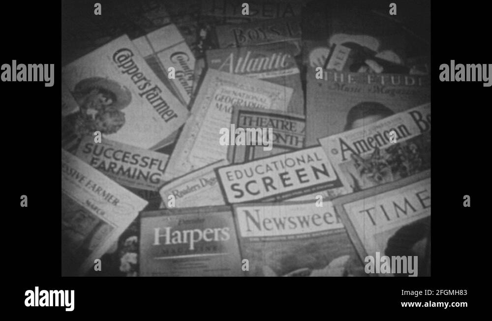 American magazines and newspapers Stock Videos & Footage - HD and 4K ...