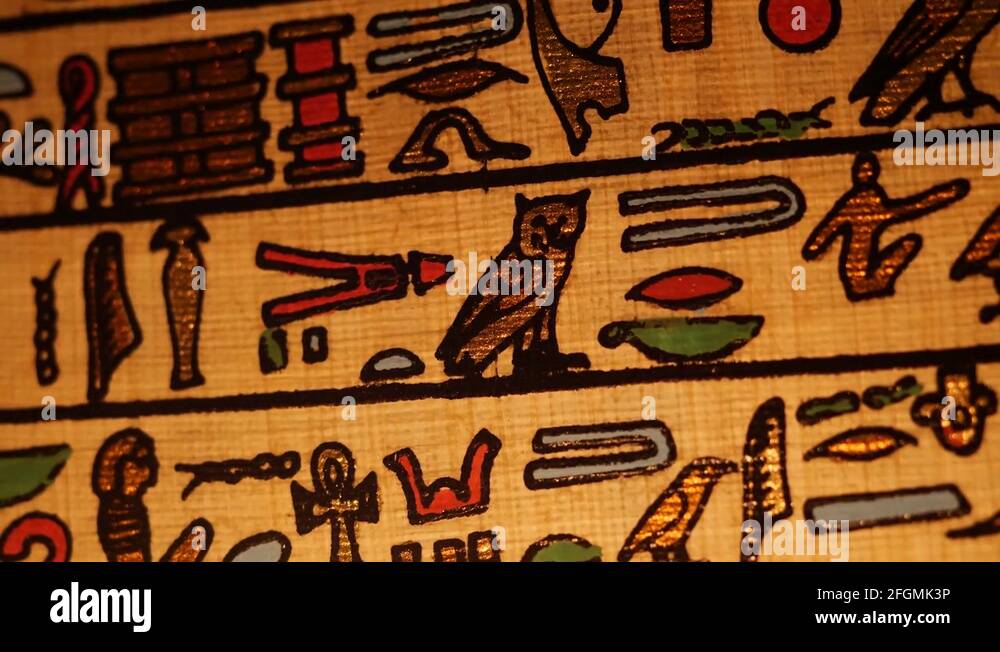 Egyptian papyrus hieroglyphs Stock Videos & Footage - HD and 4K Video ...