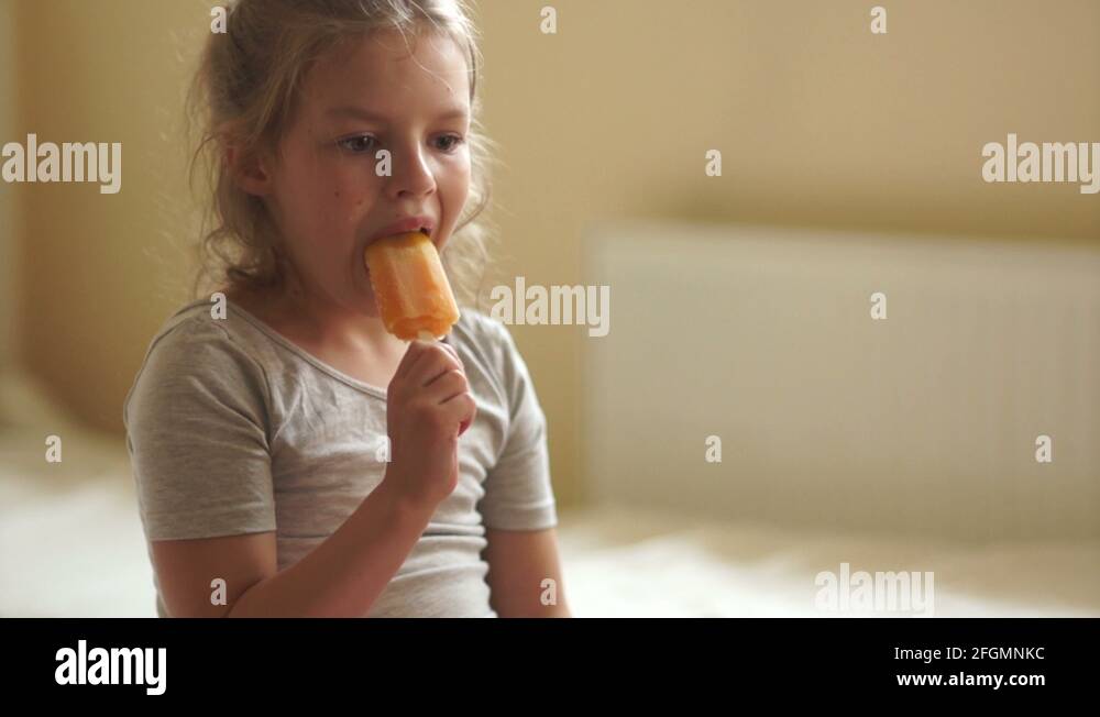 Girl Licking Popsicle Stock Videos And Footage Hd And 4k Video Clips Alamy