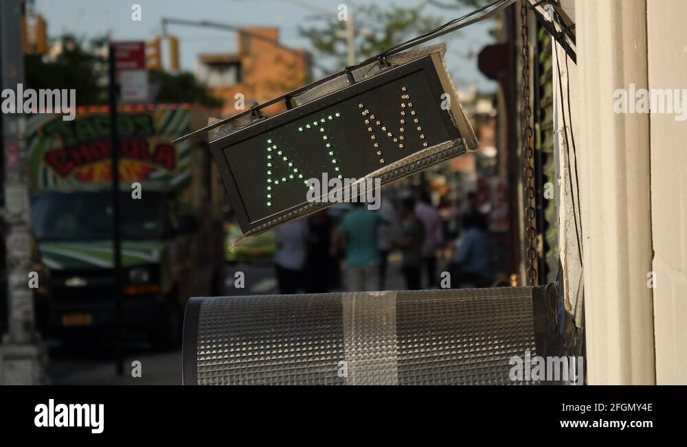 Atm banking sign Stock Videos & Footage - HD and 4K Video Clips - Alamy