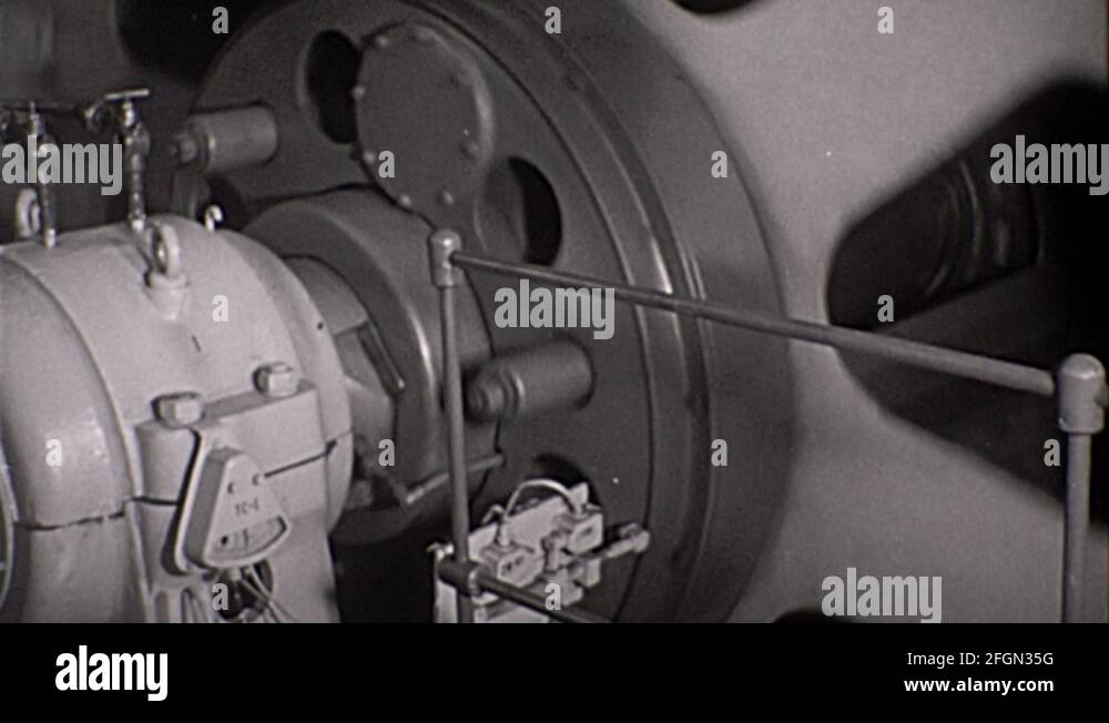 Coal Fired Electric Generator Power Plant Turbine 1960s Vintage Film ...