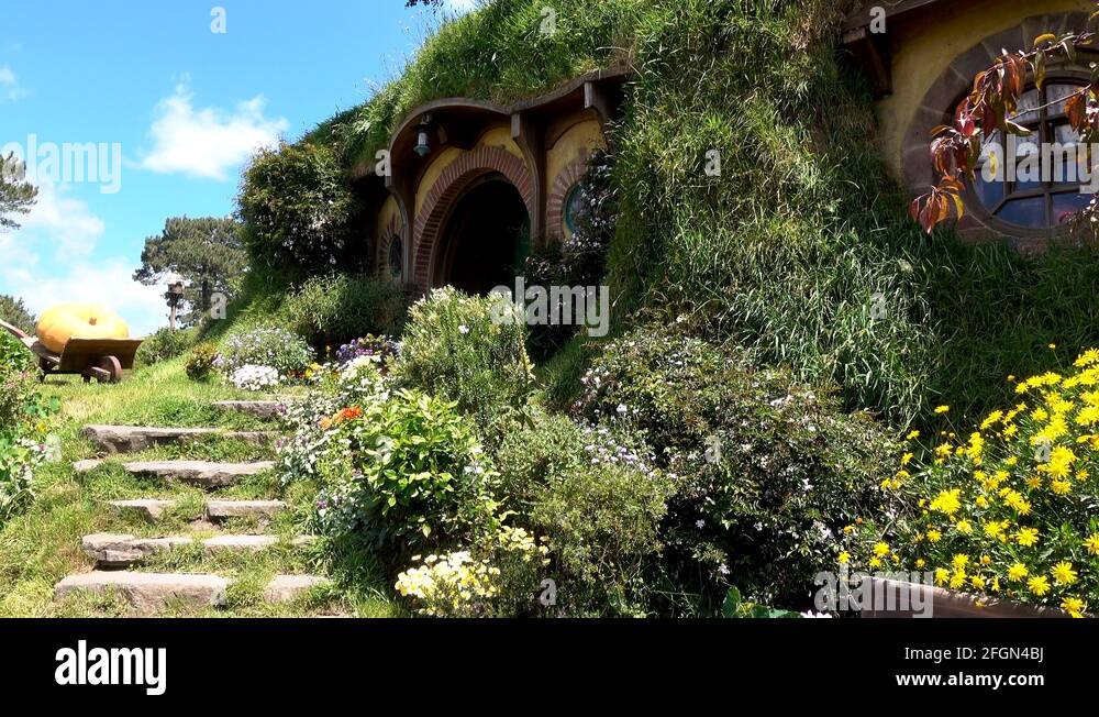 Bilbo Baggins Hobbit Hole Bag End Hobbiton Matamata New Zealand 4K ...