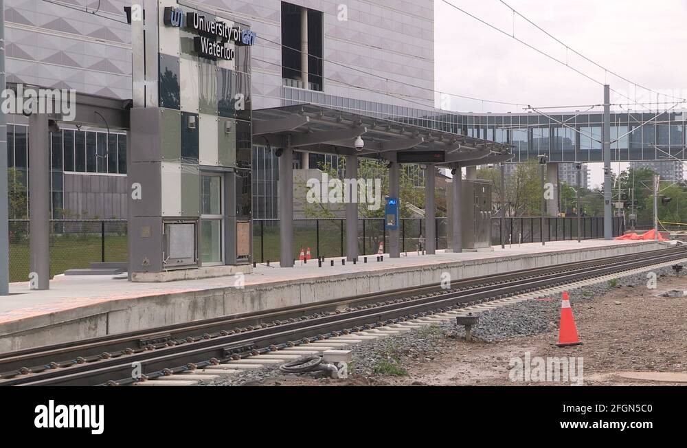 Light rail rapid transit line under construction by university of ...