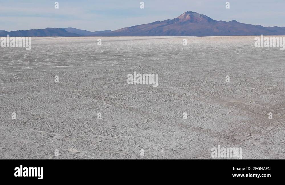 White salt, Salar de Uyuni, Bolivia Stock Video Footage - Alamy