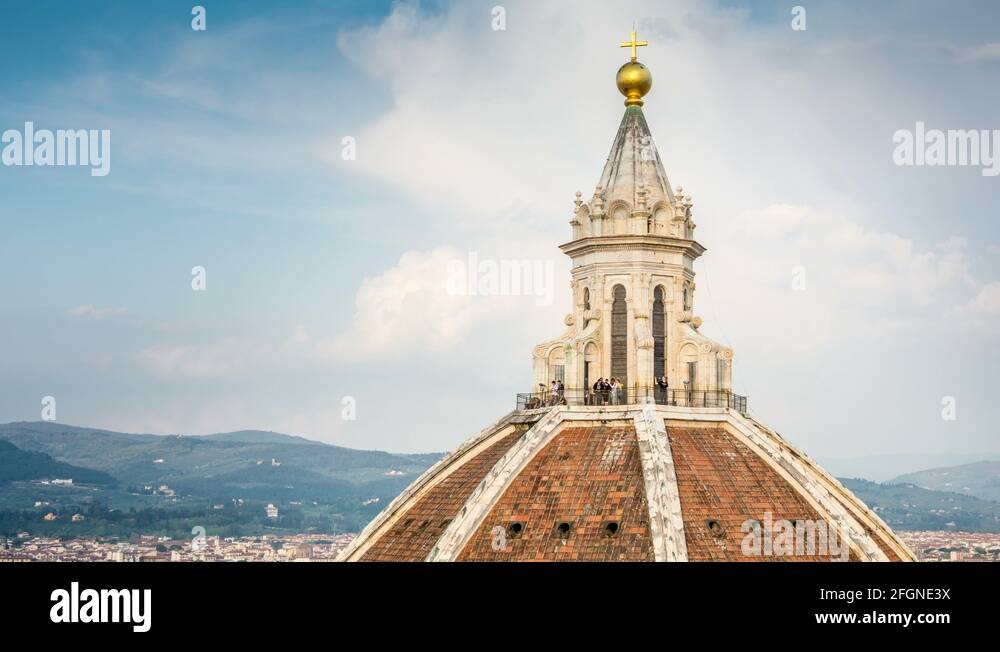 Rooftop view gothic renaissance duomo florence Stock Videos & Footage ...