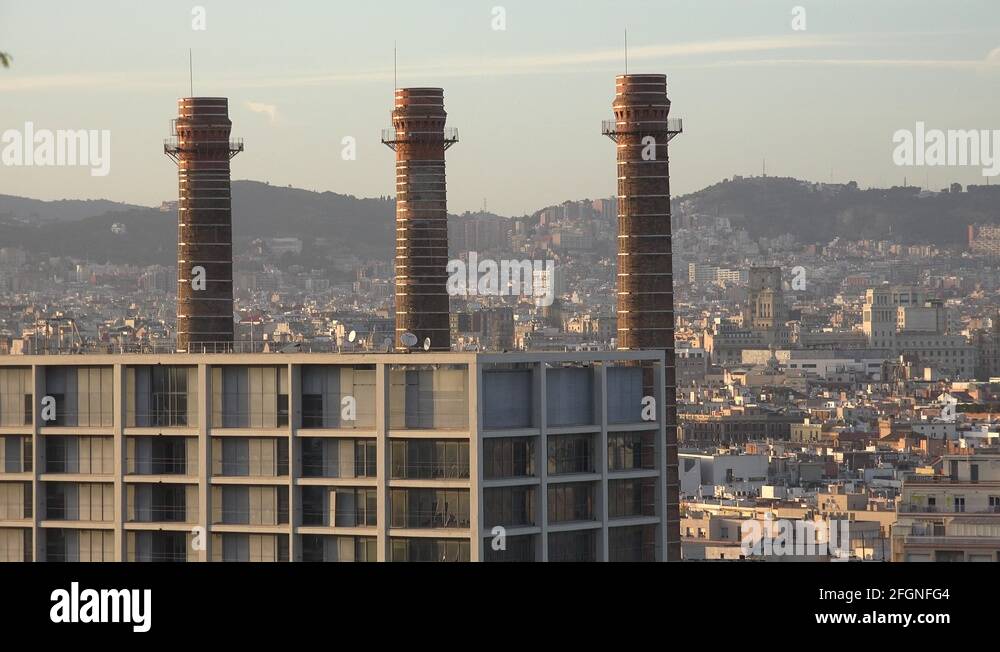 Barcelona roof chimney tower Stock Videos & Footage - HD and 4K Video ...