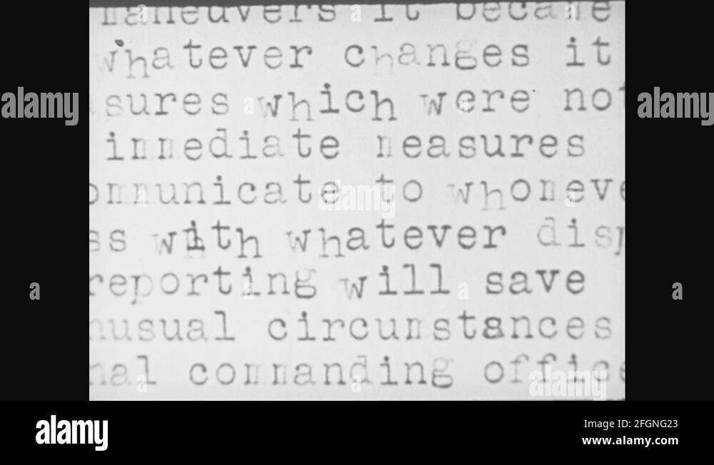 1940s: UNITED STATES: typed document with errors. Lady slumps over ...