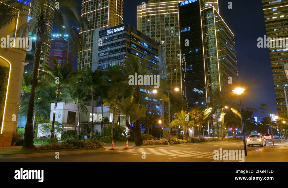 Shopping district buildings in makati city Stock Videos & Footage - HD ...