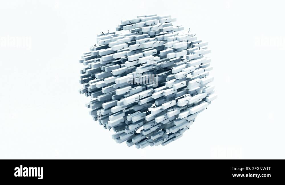 Pulsing cube and wire mesh. Highly realistic 4K animation Stock Video ...