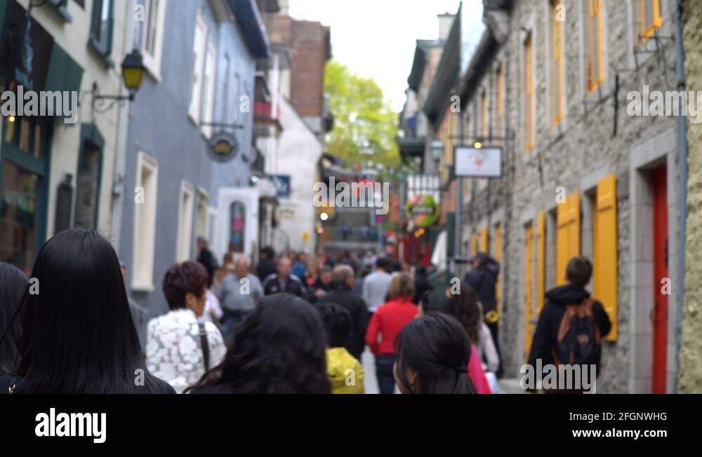 Said to be the oldest street in north america Stock Videos & Footage ...